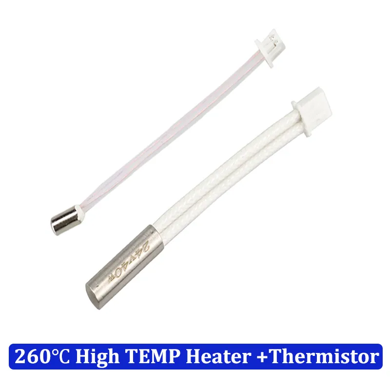 3D Printer Thermistor & Temperature Sensor Kit: Dual Sets W/ 24V 40W ...