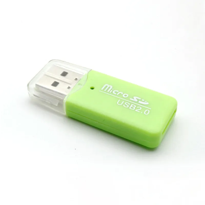Compact USB 2.0 TF Card Reader - Portable Metal Shell Memory Card ...