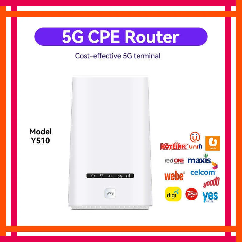 High-Speed 5G WiFi Router - Unlocked SIM Card Slot, 1.6Gbps Wireless ...
