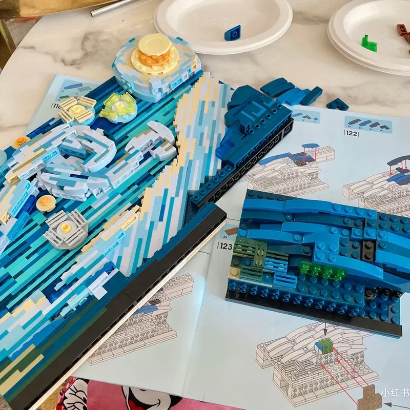 Starry Night Tapestry Inspired 3D Building Blocks Microbrick Model ...