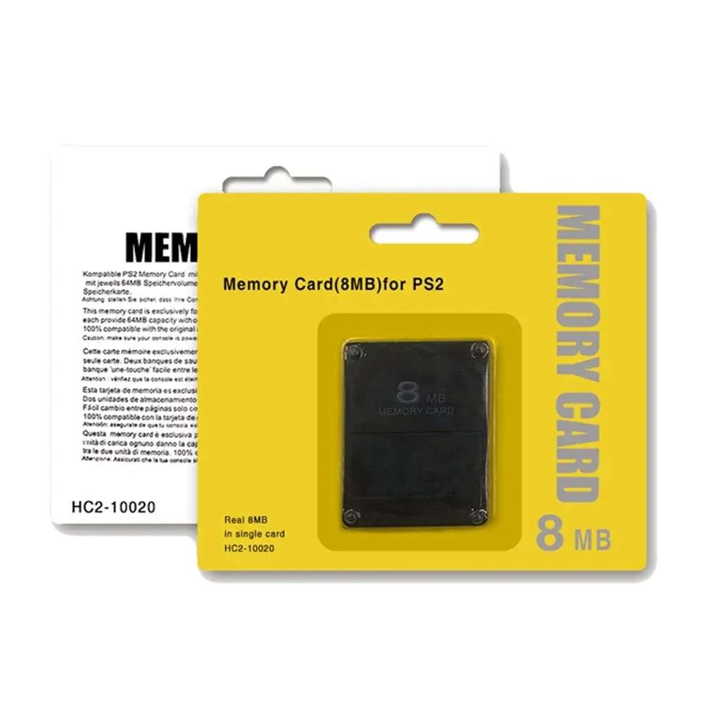 Memory Card PS2 128MB Extended Game Save for PlayStation 2 Consoles ...