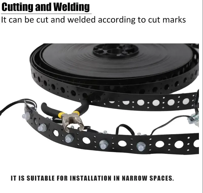 ! 50M LED Pixel Mounting Strips - 12mm Nodes, 1 Spacing - Shop Now ...