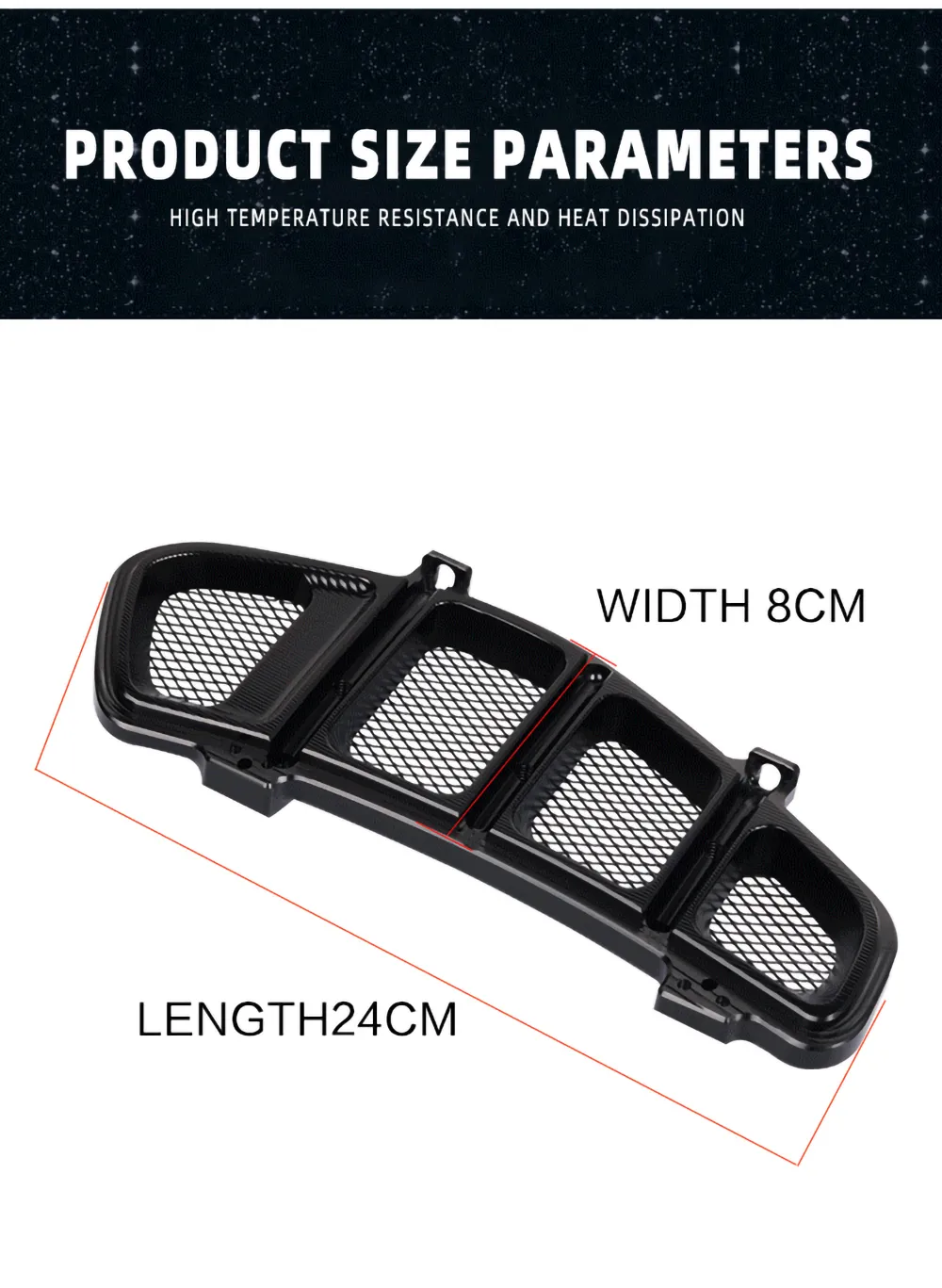 GTS300 Motorcycle Radiator Guard Cover Grille, Aluminum Alloy Protector ...