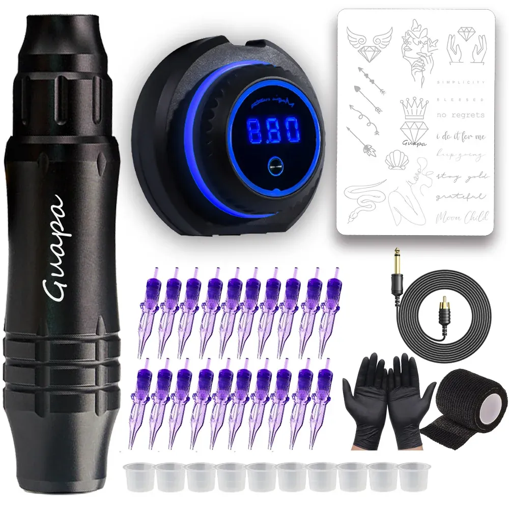 DHgate.com:Professional Rotary Tattoo Kit: RCA Interface, LED Digital ...