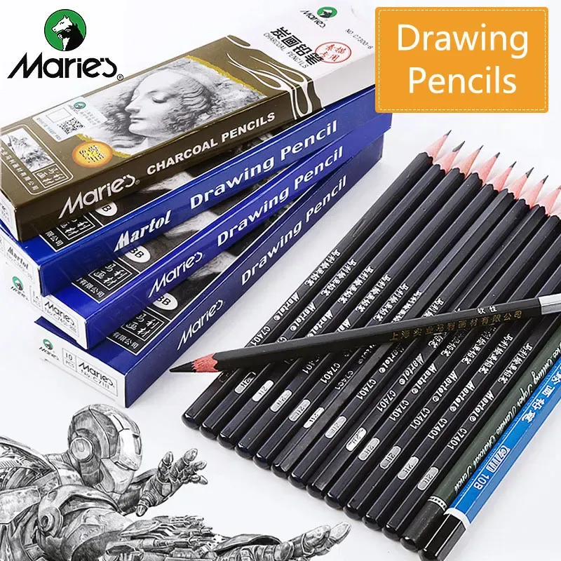Professional Sketching Pencils Set - HB, 2B & More! Drawing, Shading ...