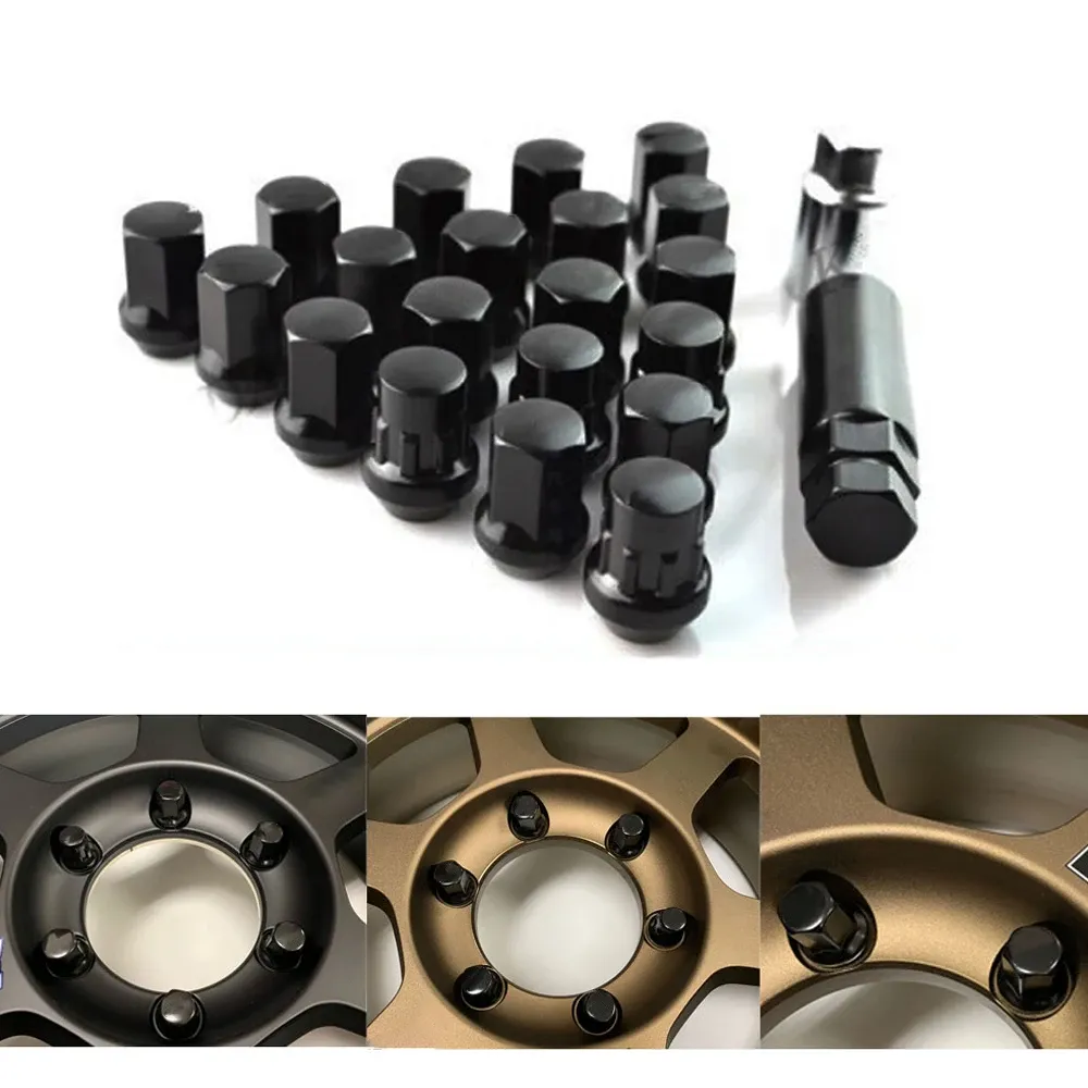Bolts Car Wheel Lug Nuts M12x1.5 M12x1.25 Close End Aluminum 17mm Hex ...