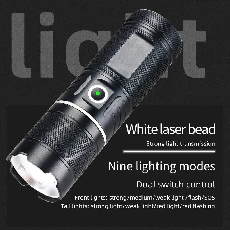 DHgate.com:Powerful SMD LED Flashlight, Type-C Rechargeable Torch with ...