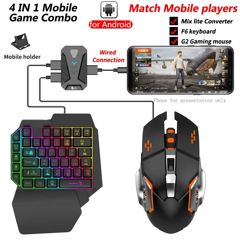 DHgate.com:PUBG Mobile Keyboard and Mouse Converter Gaming Combo Kit ...