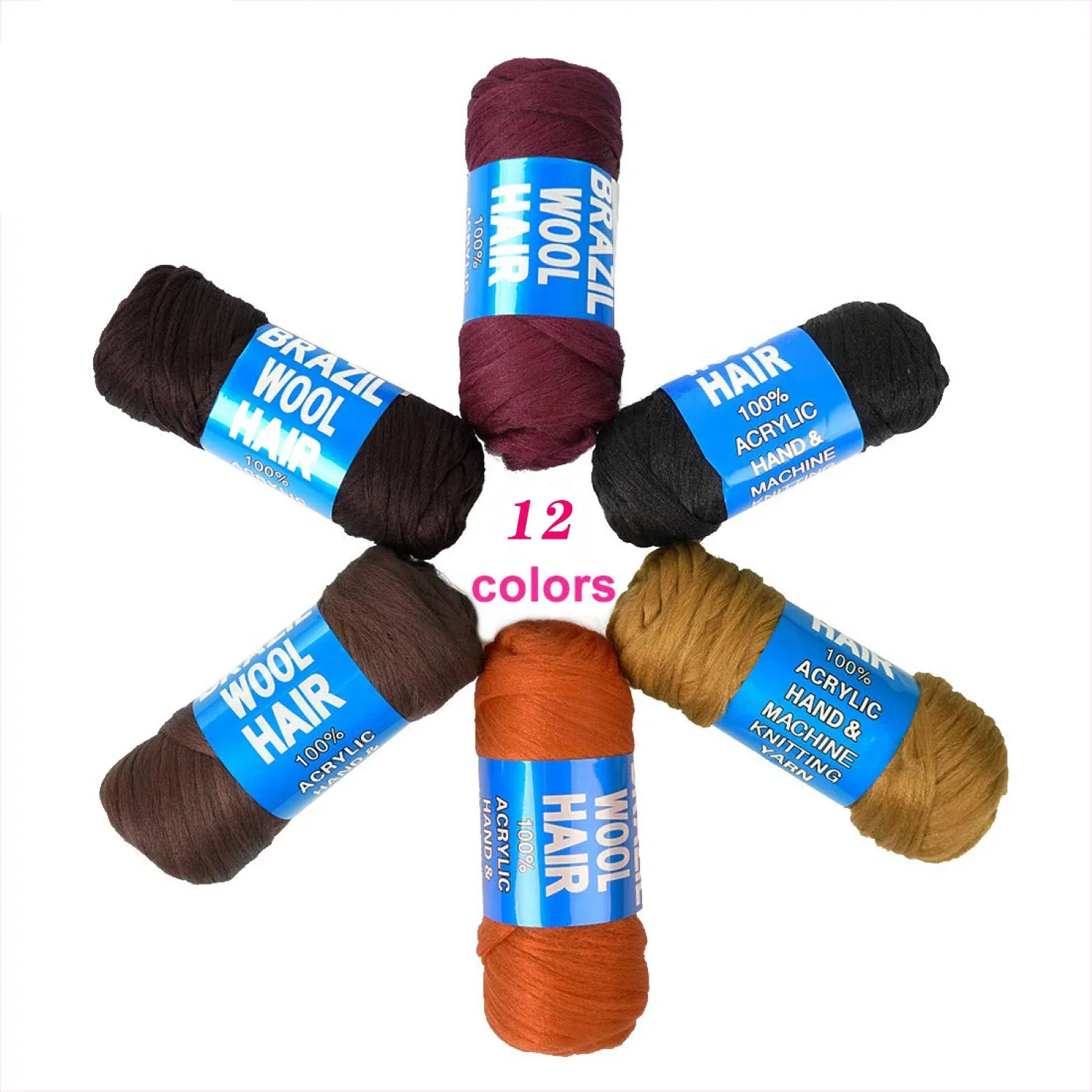 DHgate.com:Brazilian Wool Hair Yarn for Braiding Wigs, Low Temperature ...