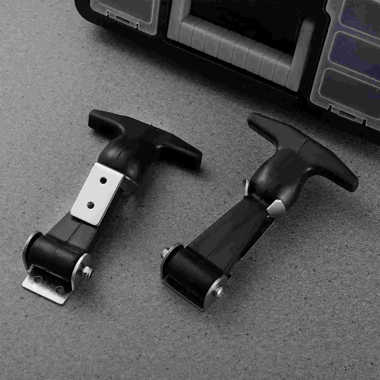 Heavy Duty Rubber T-Handle Draw Latches - Black Flexible Hold Down ...