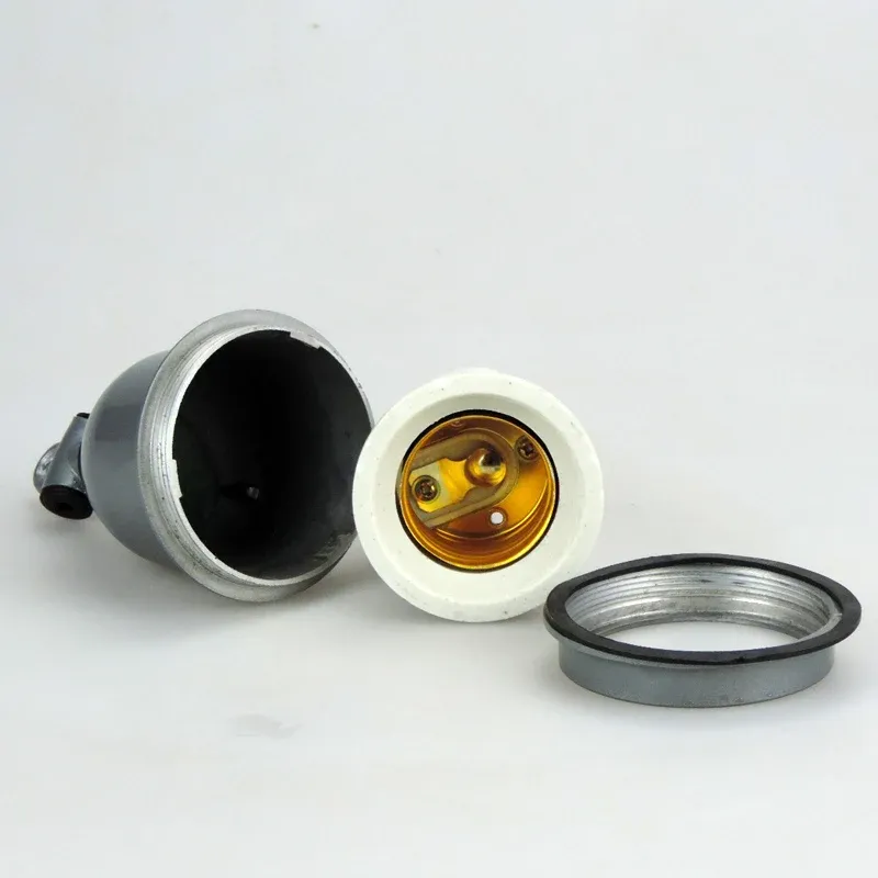 DHgate.com:2Pcs E27 Ceramic Lamp Holder, High-Temp Waterproof Socket ...