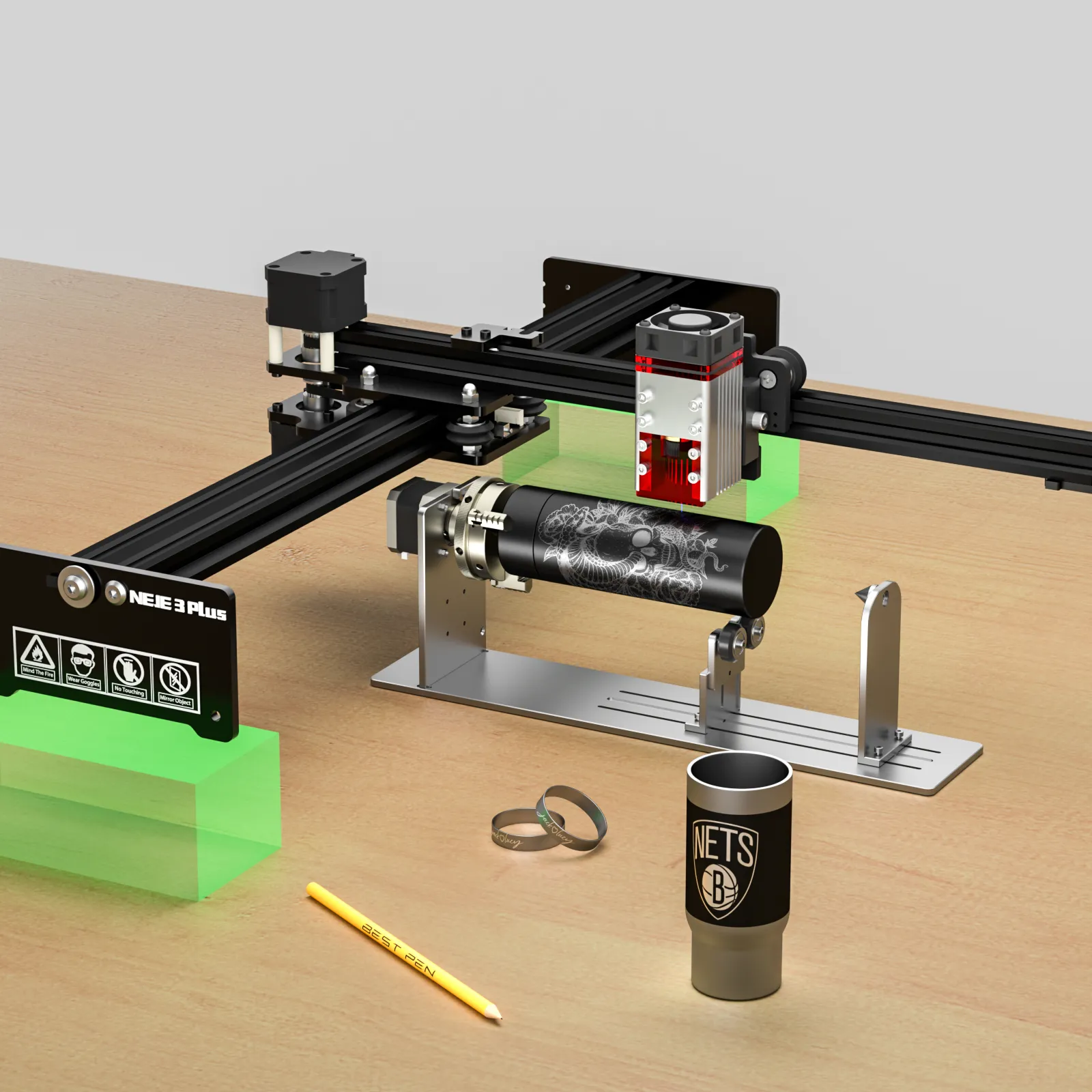 High Precision CNC Laser Engraver: Versatile Cutting & Engraving ...