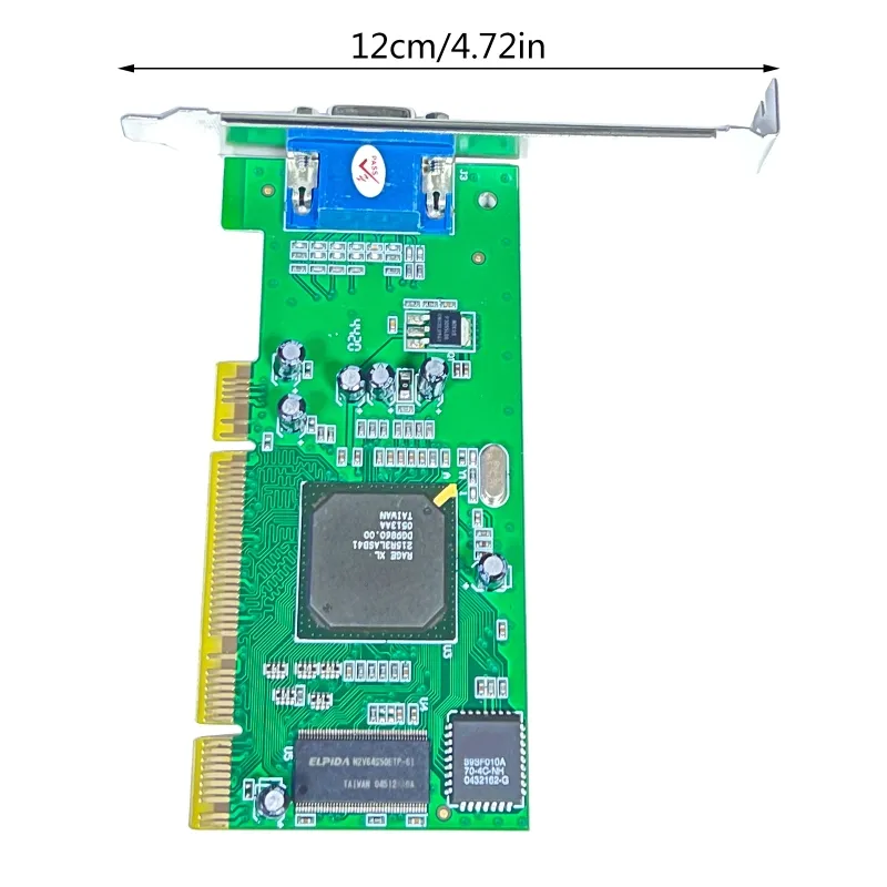 PCI VGA Display Card ATI Rage XL 8MB 32Bit Multi Display Tractor Card ...