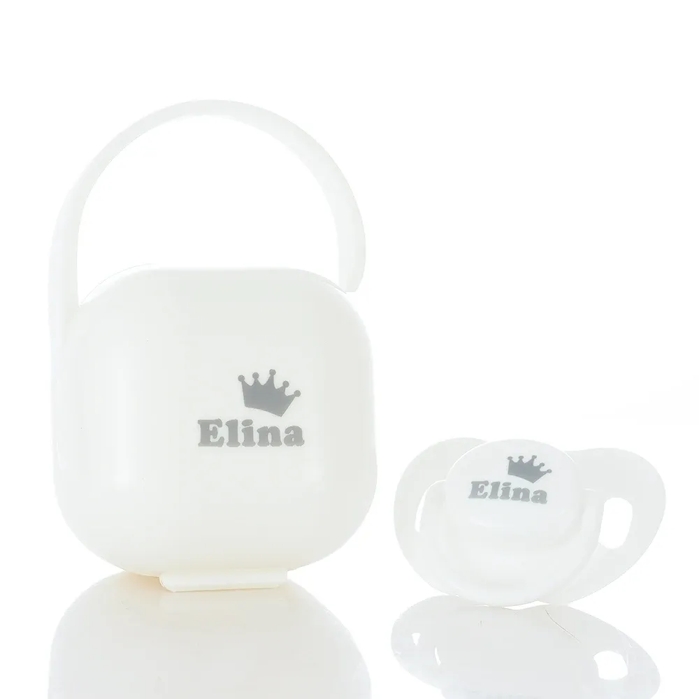 Personalized Baby Pacifier Set - Custom Name, BPA-Free Soother with ...