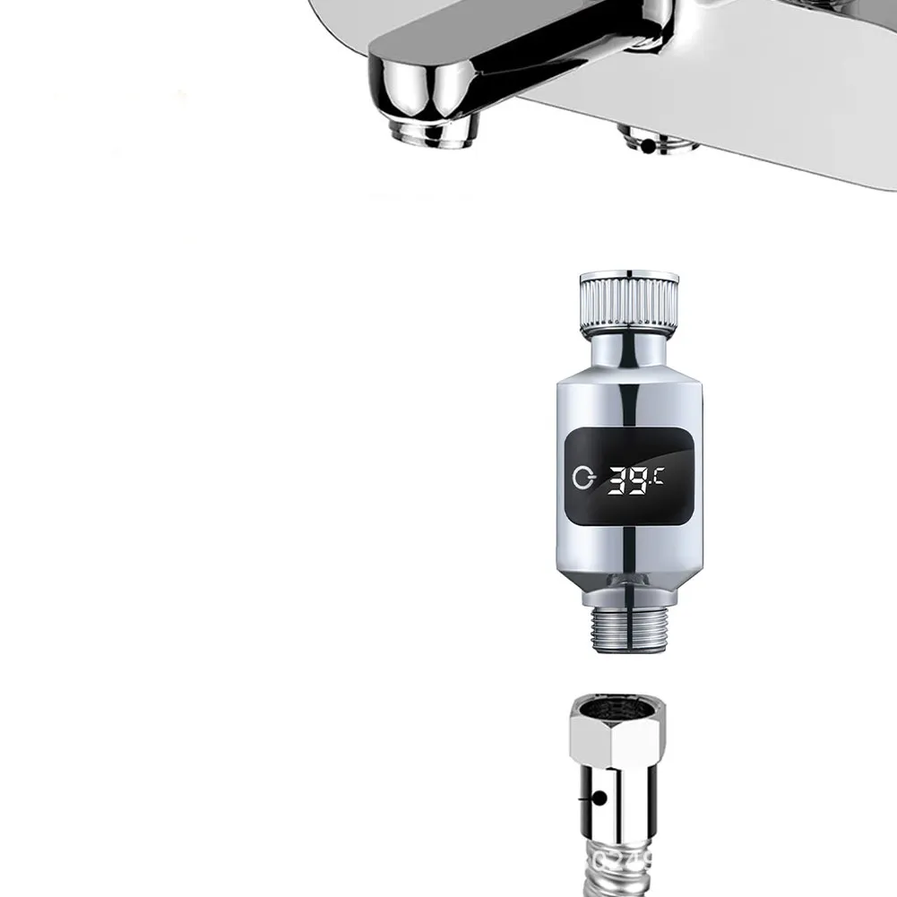 Shower Water Temperature Monitor with LED Digital Display - Adjustable ...