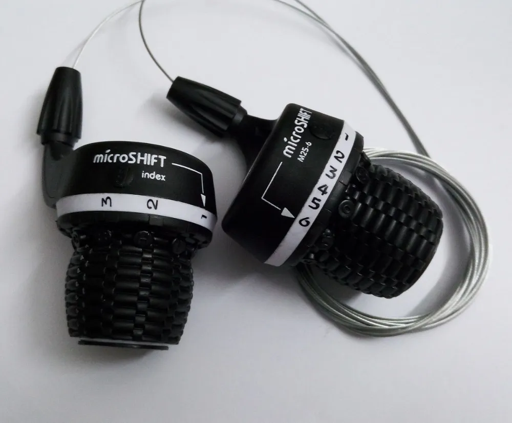 microSHIFT MS25-6 Twist Type Shifter MTB Bike 3 x 6 Speed Twist Grip ...