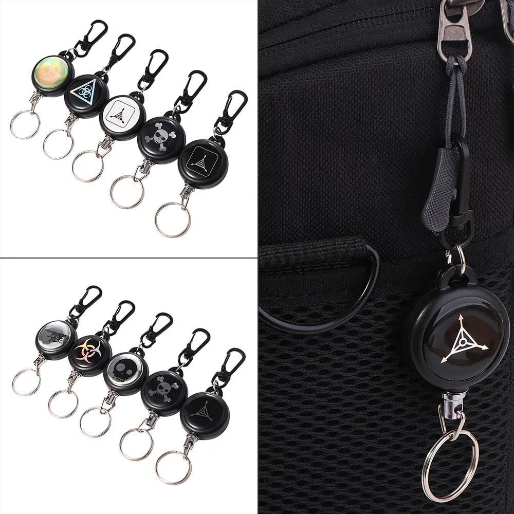 Retractable Key Chain Holder, Belt Key Chain Holder Heavy Duty Steel ...
