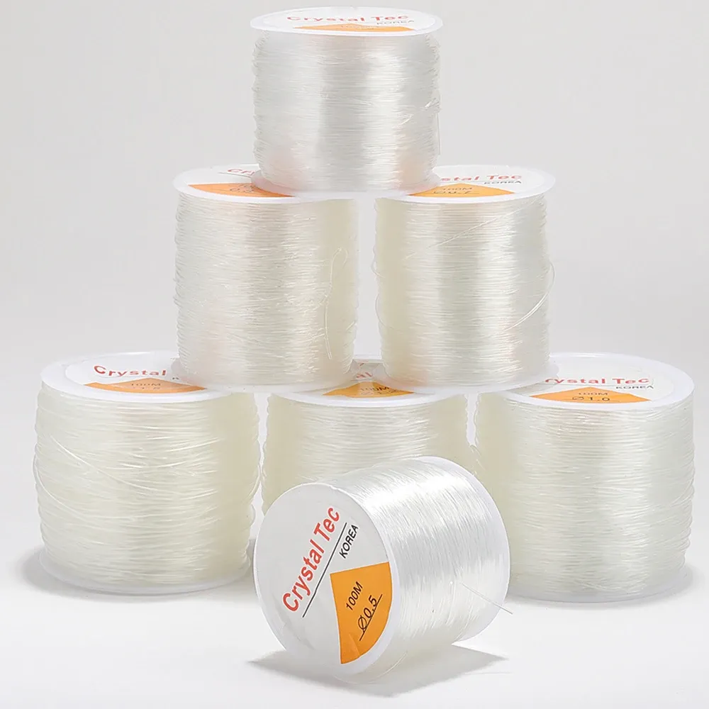 1 Roll Plastic Crystal Stretch Cord Elastic Line for Jewelry Making ...