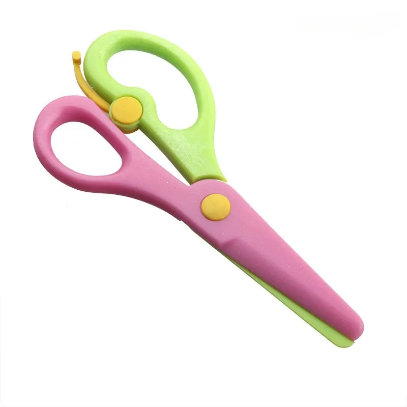 Cute Safety Scissors for Kids - Mini 13.7cm Round Tip Plastic Craft ...
