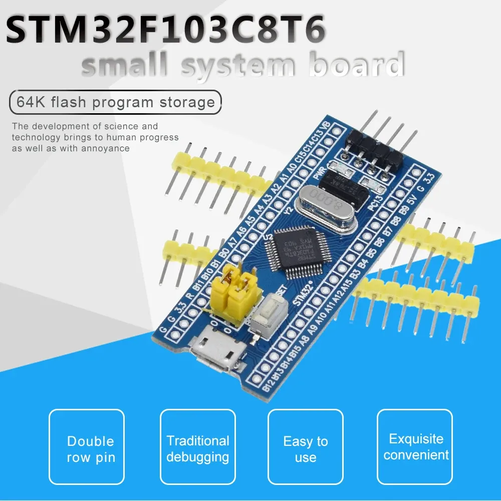 SCHEDA DI SVILUPPO STM32: ARM Sistema Minimo STM32F103C8T6 Con Programmatore ST Link V2 Dai ...