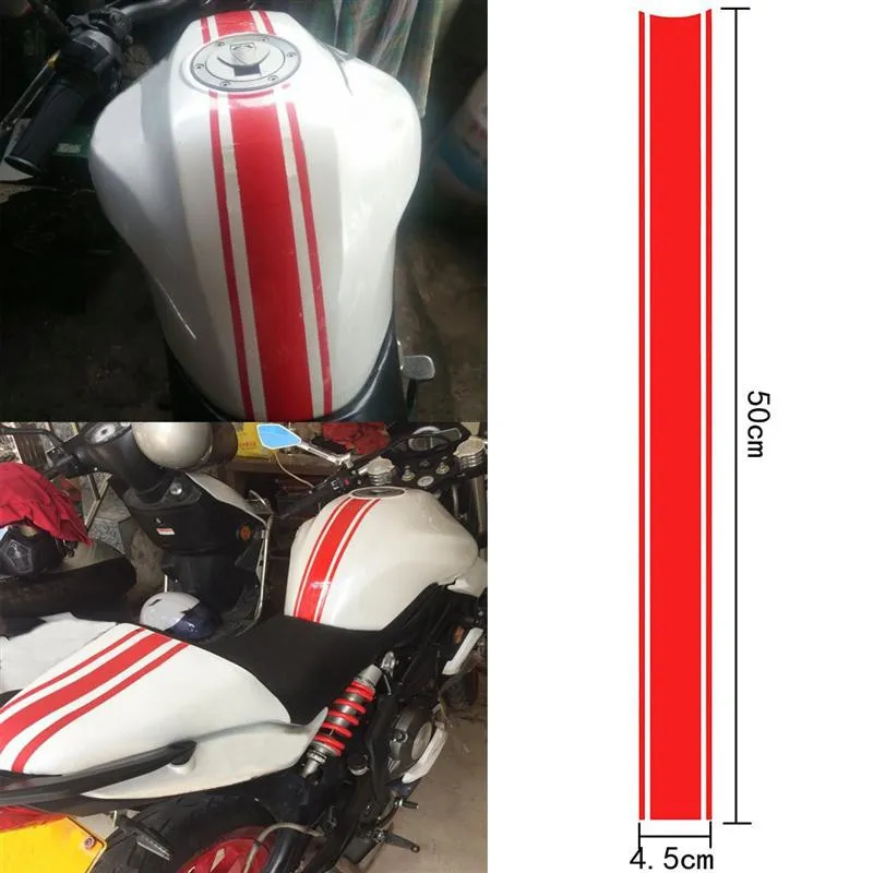 Reflective Motorcycle Helmet Stickers, DIY Stripe Decal For Motorcycle ...