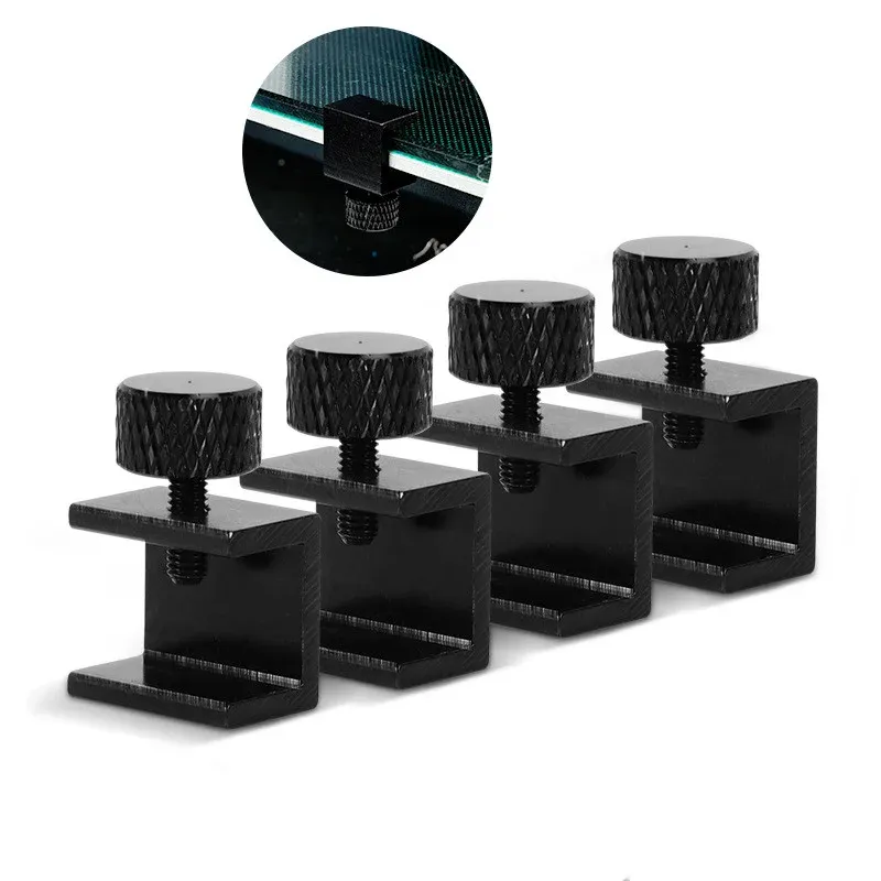 3D Printer Bed Clips - 4/Adjustable Aluminum Alloy Glass Bed Clamp for ...