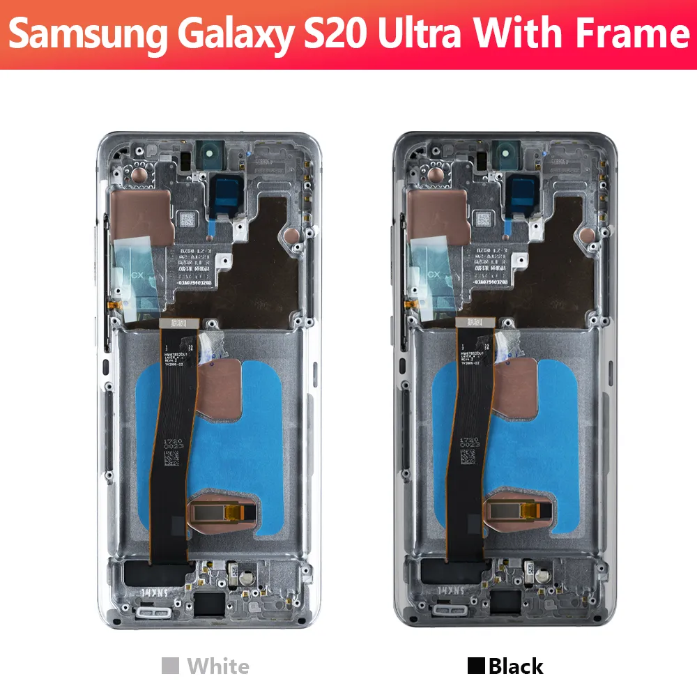 AAA+ OLED S20 Ultra Screen Replacement With Frame For Samsung Galaxy ...