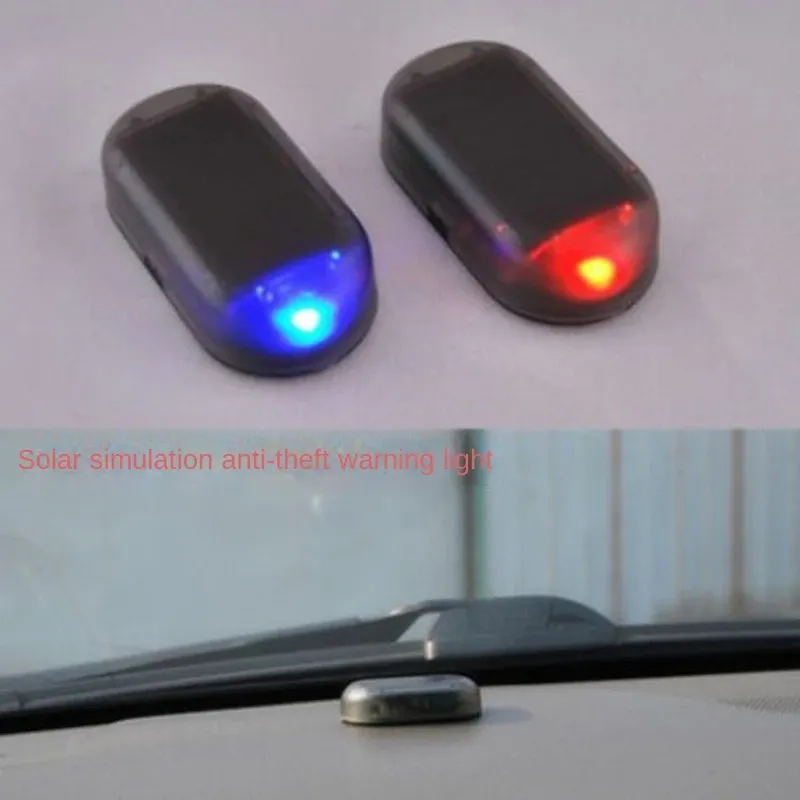 UpgradedSolar Powered Car Alarm Light - Anti-Theft Warning Security LED ...