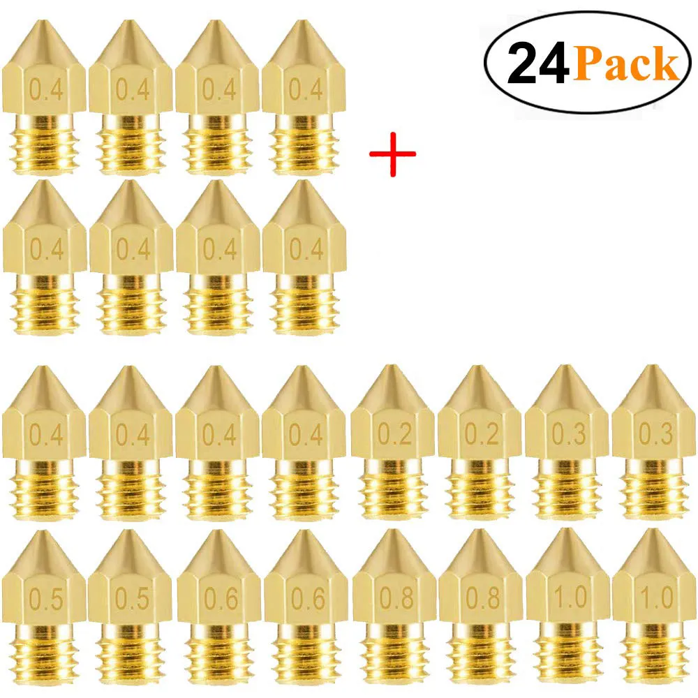 Creality 24 Pack MK8 Extruder Nozzle Set 0.2 To... From Ddmydec, $44.67 ...