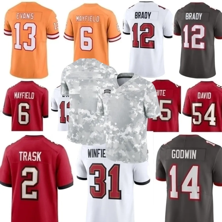 Buccaneers Salute Service Jersey: Baker Mayfield, Bucky Irving, Chris ...