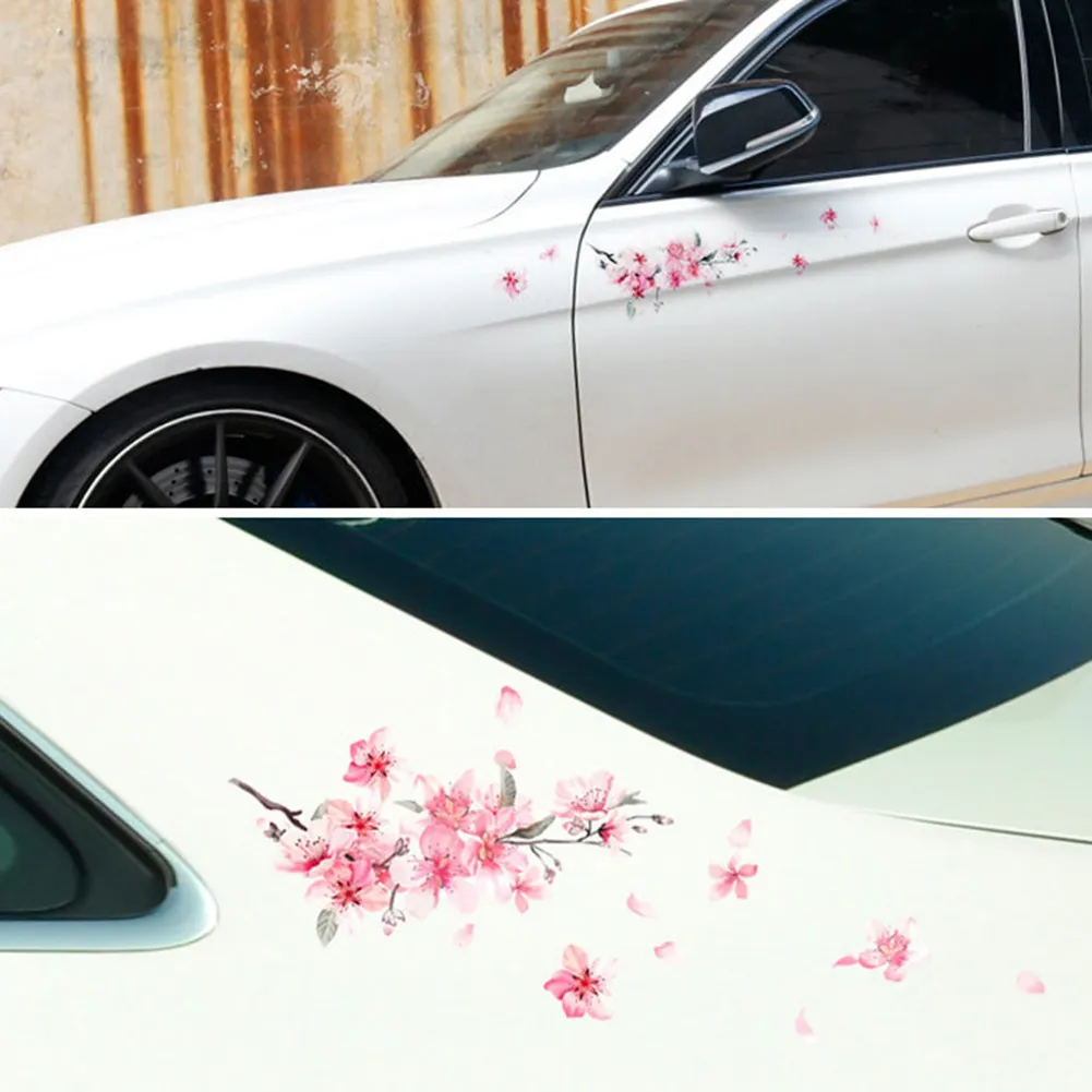 Kiraz Çiçeği Araba Sticker Araba Döşeme, Ön Cam, Pencere Tamponu Için ...