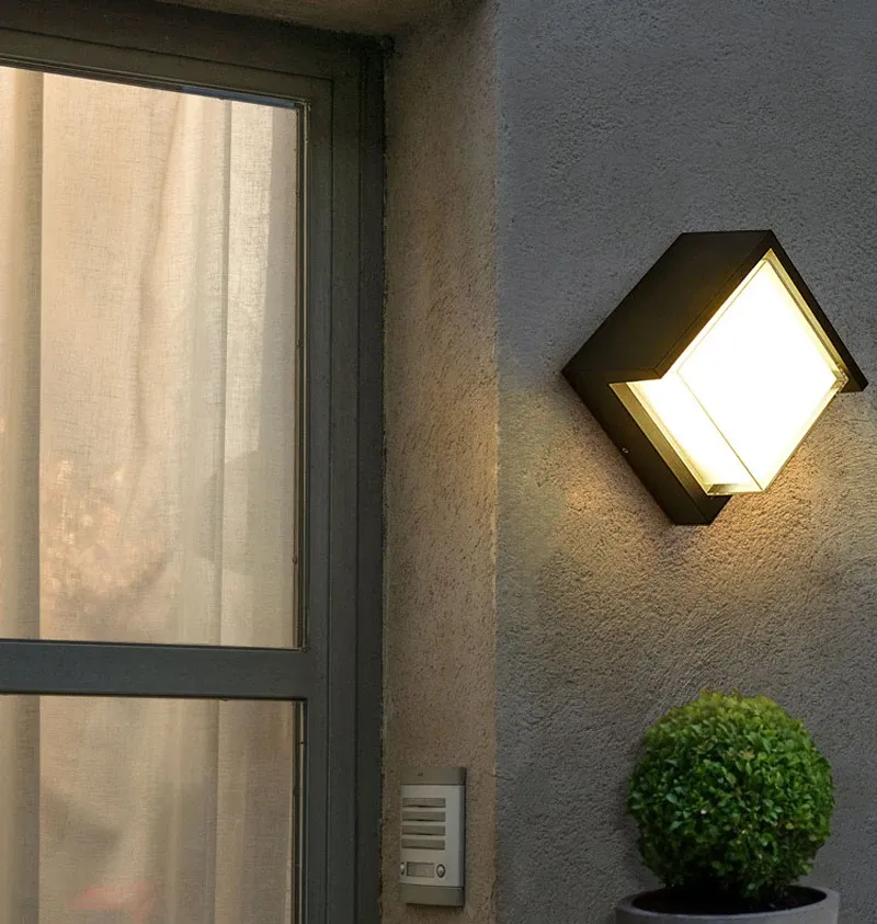 Balcony Waterproof Outdoor LED Wall Lamps Porch, Garden, Fence, Veranda ...