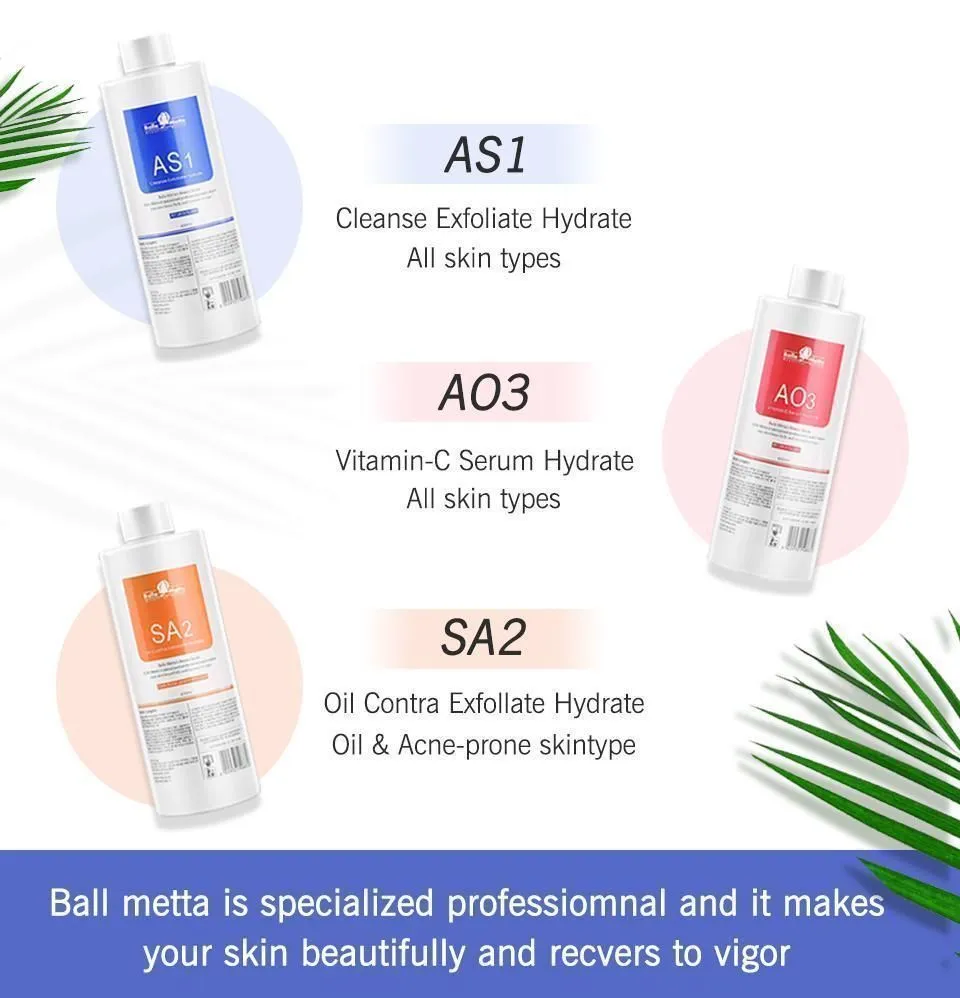 Microdermabrasion As1 Sa2 Ao3 3 Aqua Peeling Solution Bottle Facial ...