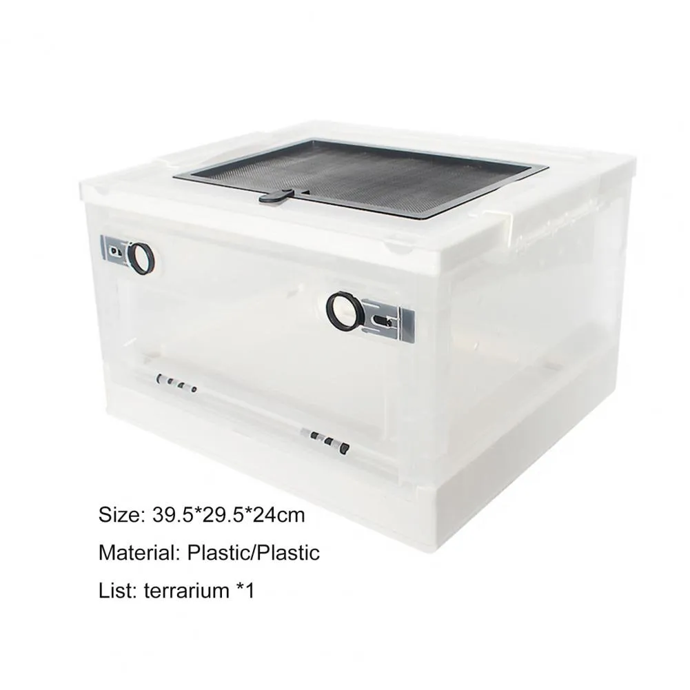 Eco-Friendly Portable Reptile Terrarium: Breathable Turtle Tank ...