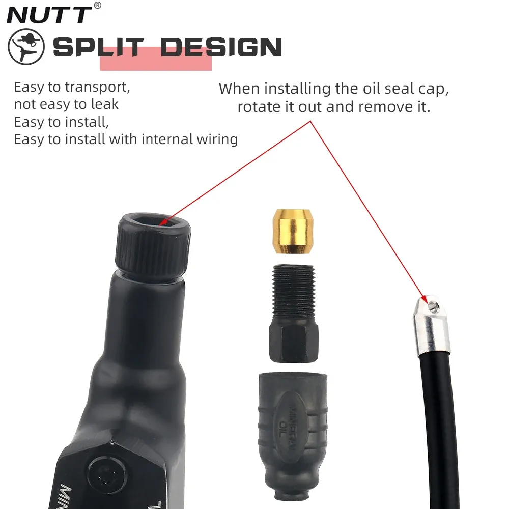 Nutt Electric Scooter Hydraulic Brakes 4 Pistons 140 160 180 MTB Brakes ...