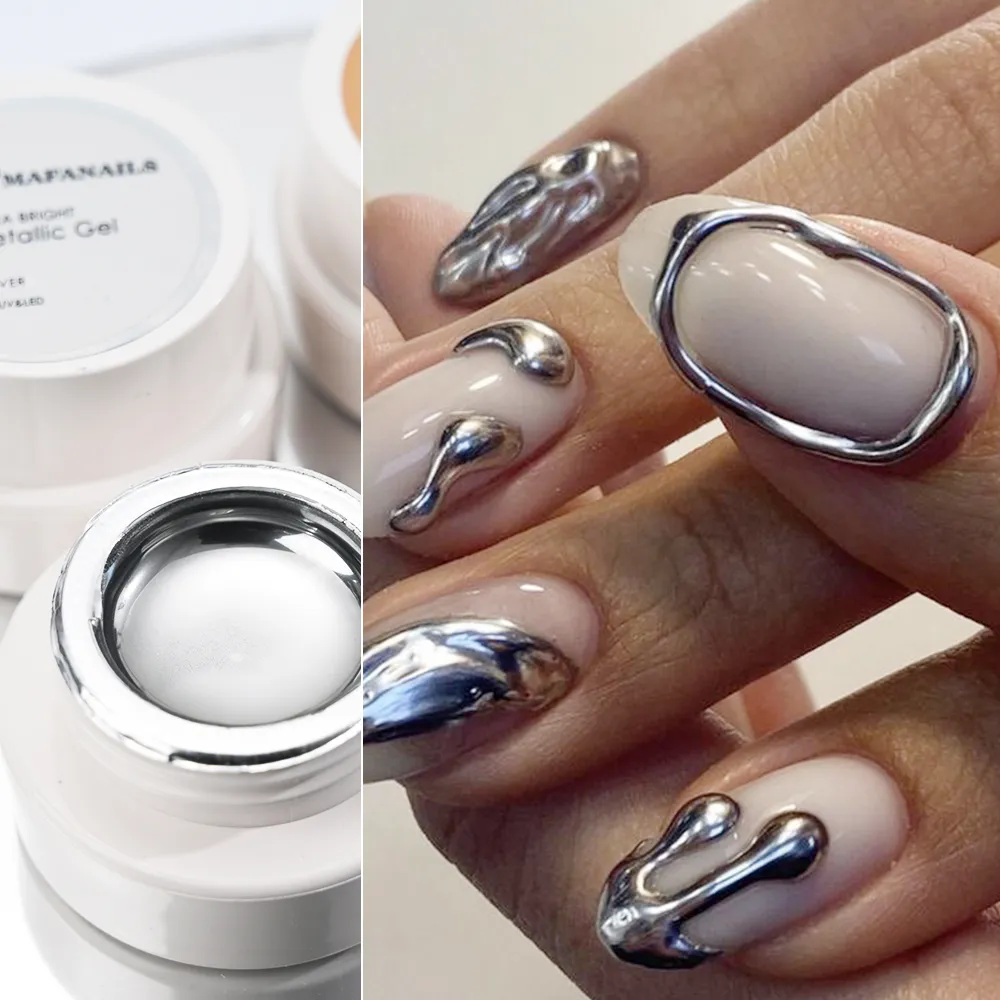 Metallic Gel Gold Mirror Effect Gel cat's eye...