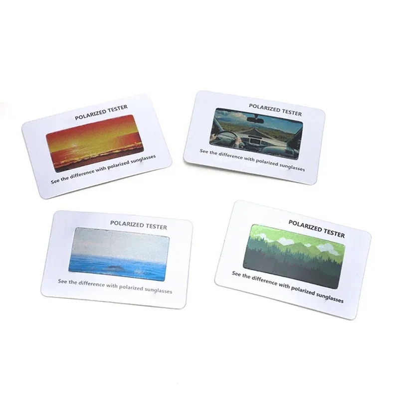 50-Piece Polarized Sunglasses Tester Card Set - Shade Verification ...