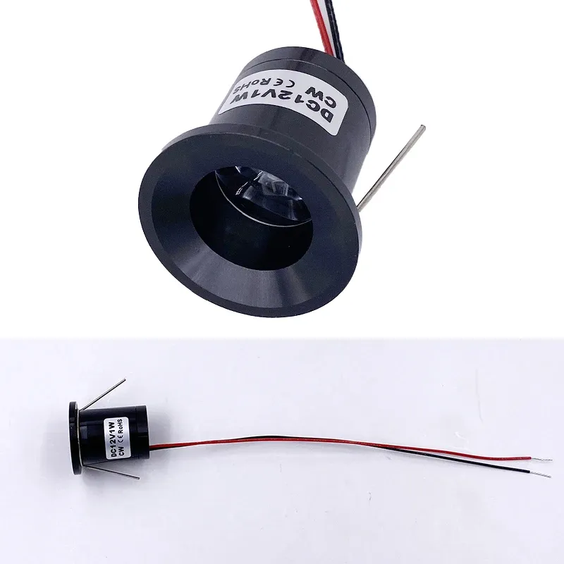 12V Dimmable LED Recessed Spotlight - 1W Mini Ceiling Light for Cabinet ...