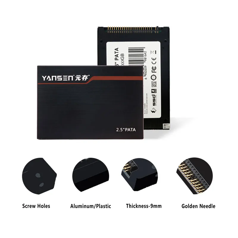 DHgate.com:KingSpec 2.5" PATA IDE SSD (256GB/32GB/64GB/128GB) MLC Hard ...