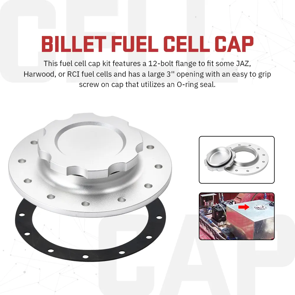 DHgate.com:VR Aluminum 12 Bolt Fuel Cell Cap Flush Mount Oil Tank Cover ...