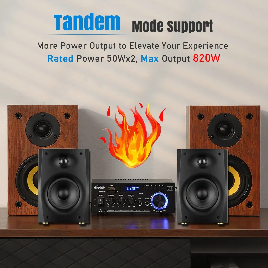 DHgate.com:2024 Woopker AK45 Pro 820W 2.0 Channel Bluetooth Karaoke ...