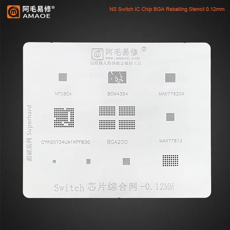 DHgate.com:Metal Stencils Amaoe BGA200/BCM4354/MAX77620A/NFCBEA Tin ...