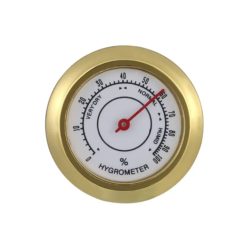 Mini Cigar Humidor Hygrometer Thermometer - 43mm Accurate Humidity ...