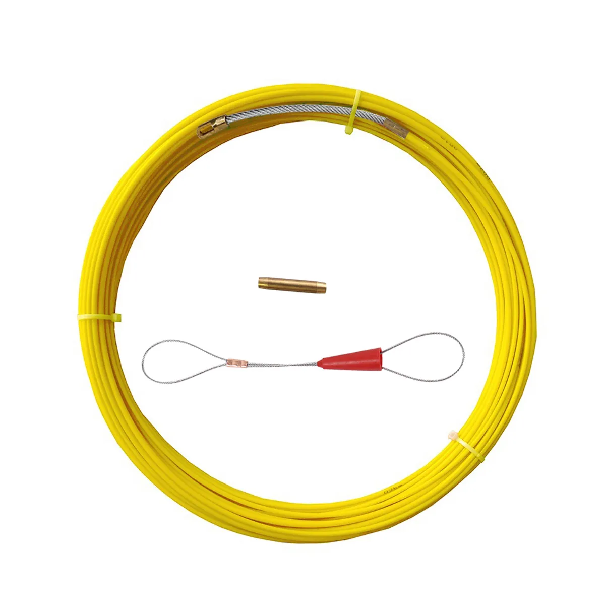 60M Fiberglass Fish Tape Cable Wire Puller Conduit Wiring Reel Rodder ...