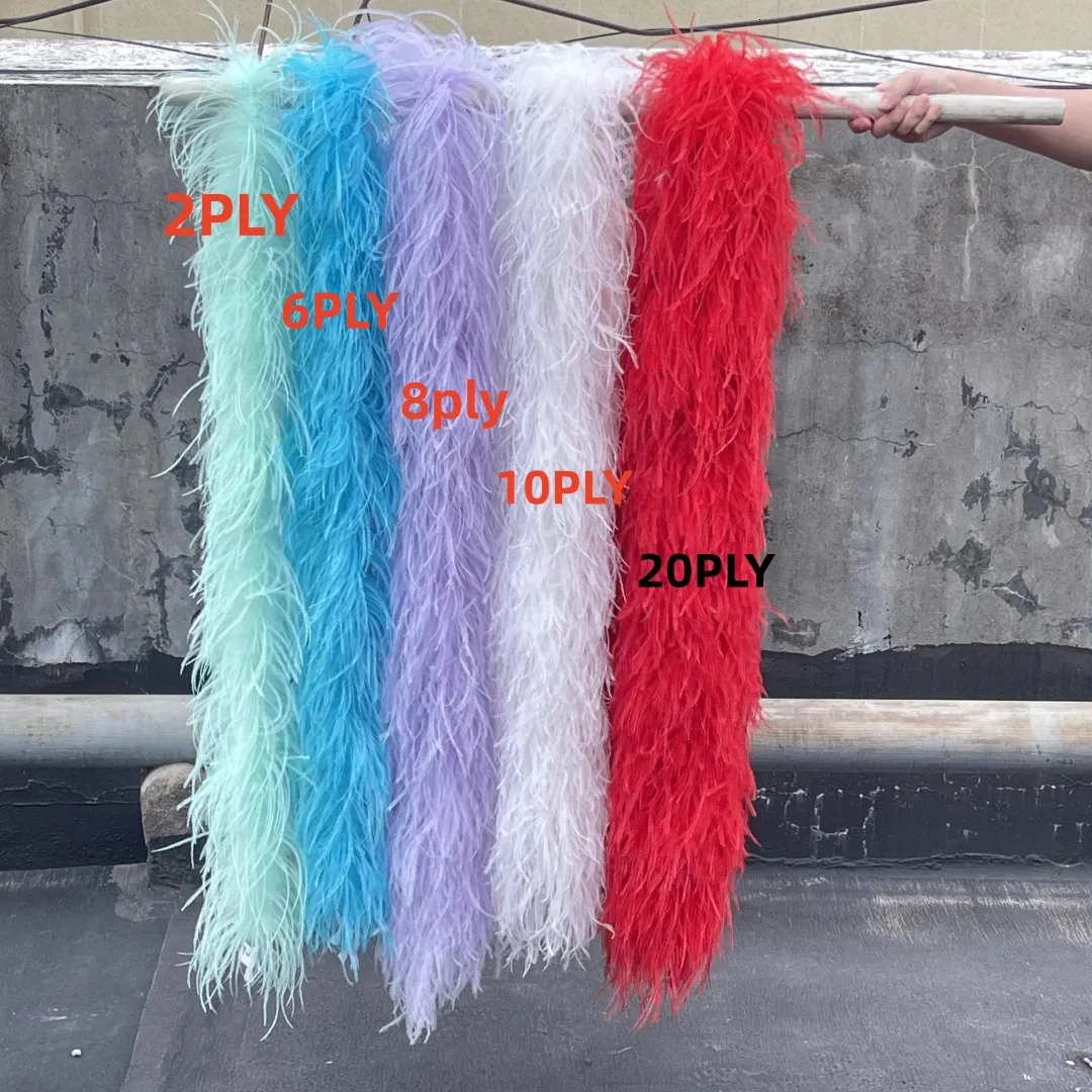 White Ostrich Feather Shawl 2 Meter Boa For Dresses, Crafts & Weddings ...