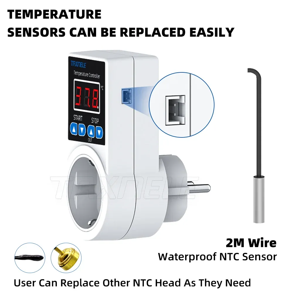 Temperature Controlled Power Outlet Socket Digital Thermostat ...
