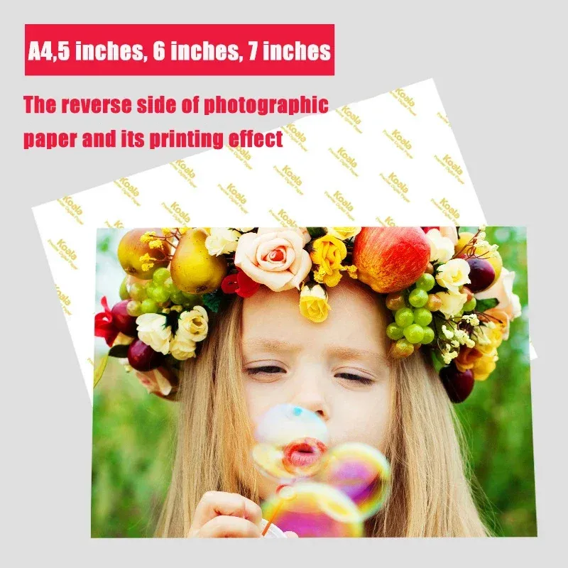 200-Sheet Premium Glossy Photo Paper Kit for Studio-Quality Prints: 5x7 ...