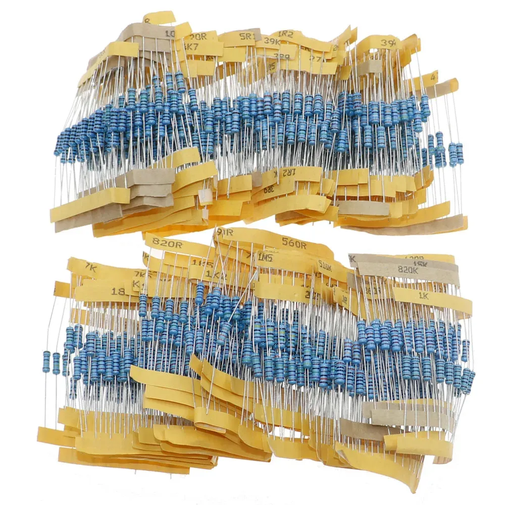 DHgate.com:1/8W 1/4W 1/2W 1W 2W 3W 5W Metal Film Resistors Assortment ...