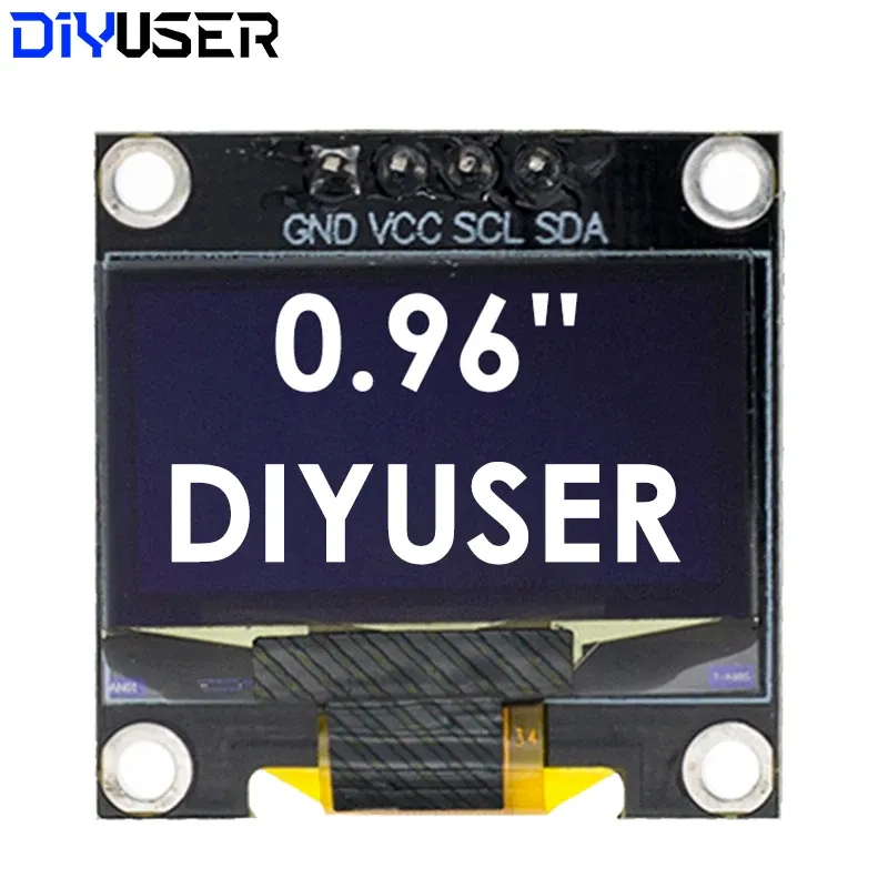 DIYUSER 0.96 Inch OLED Display SSD1306 128x64 I2C LCD Screen Module For ...
