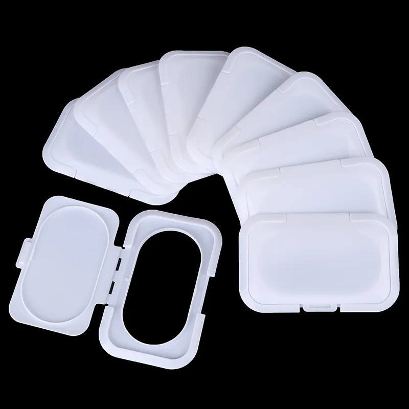 Reusable Baby Wipes Lid for Portable Travel, 5-Pack Silicone Wet Tissue ...
